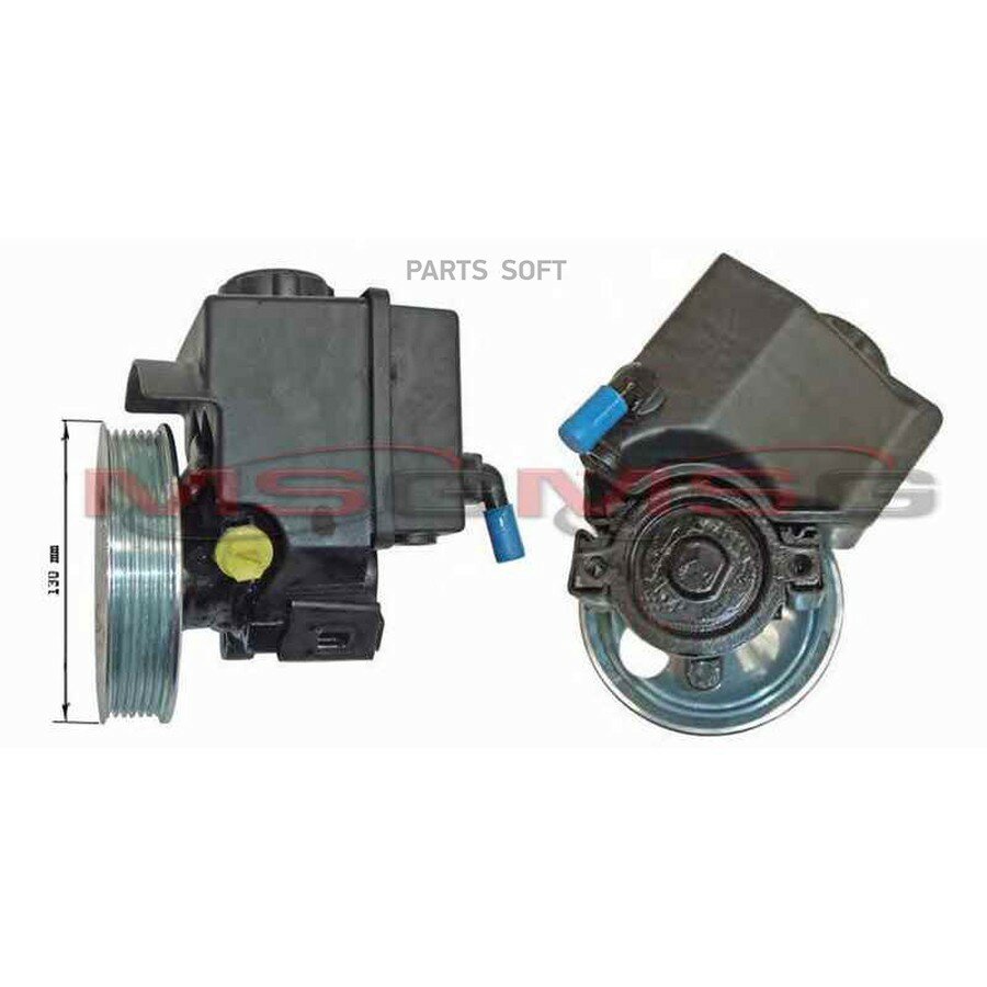 Насос ГУР новый Volvo V70 I 1997-2000, Volvo S70 1997-2000, Volvo C70 I 1998-2005, Volvo 850 1991 VO от официального дистрибьютора, MSG, артикул VO007