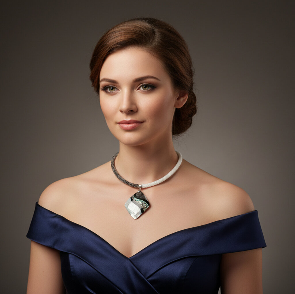 Колье, перламутр