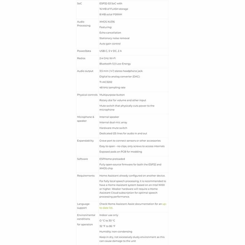 Лерой-Домашний Помощник Voice Home Assistant Preview Edition ESP32-S3 SoC