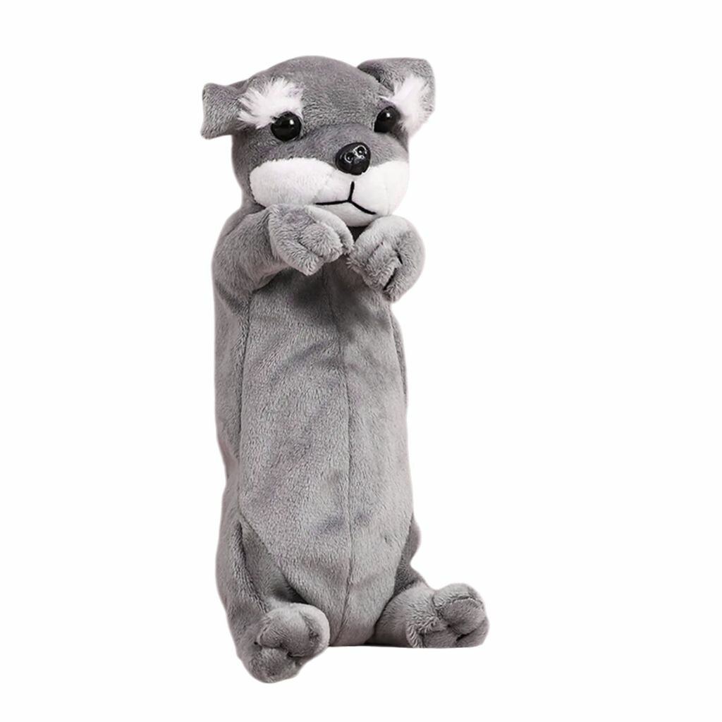 Мягкий пенал для карандашей в виде собаки