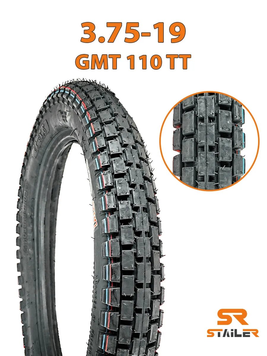Мотошина для мотоцикла 3.75-19 GMT 110 TT