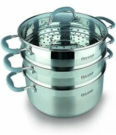 Кастрюля-пароварка Rondell RDS-751 13л. d=26см (с крышкой) стальной