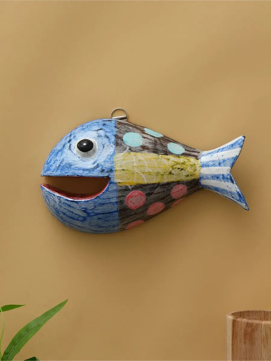 Панно Рыба-хищник дерево