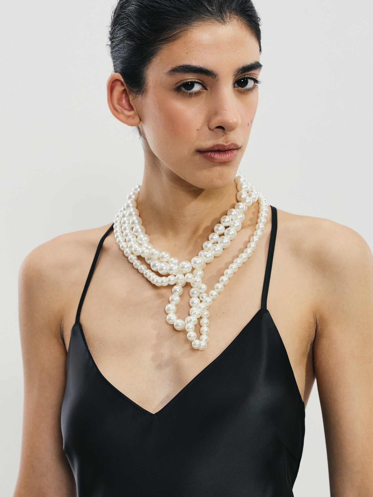 Колье, жемчуг имитация