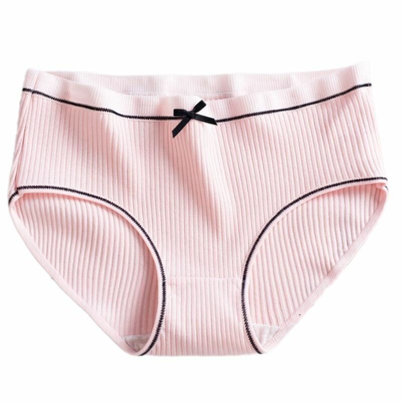 Хлопковые женские трусики с бантиком