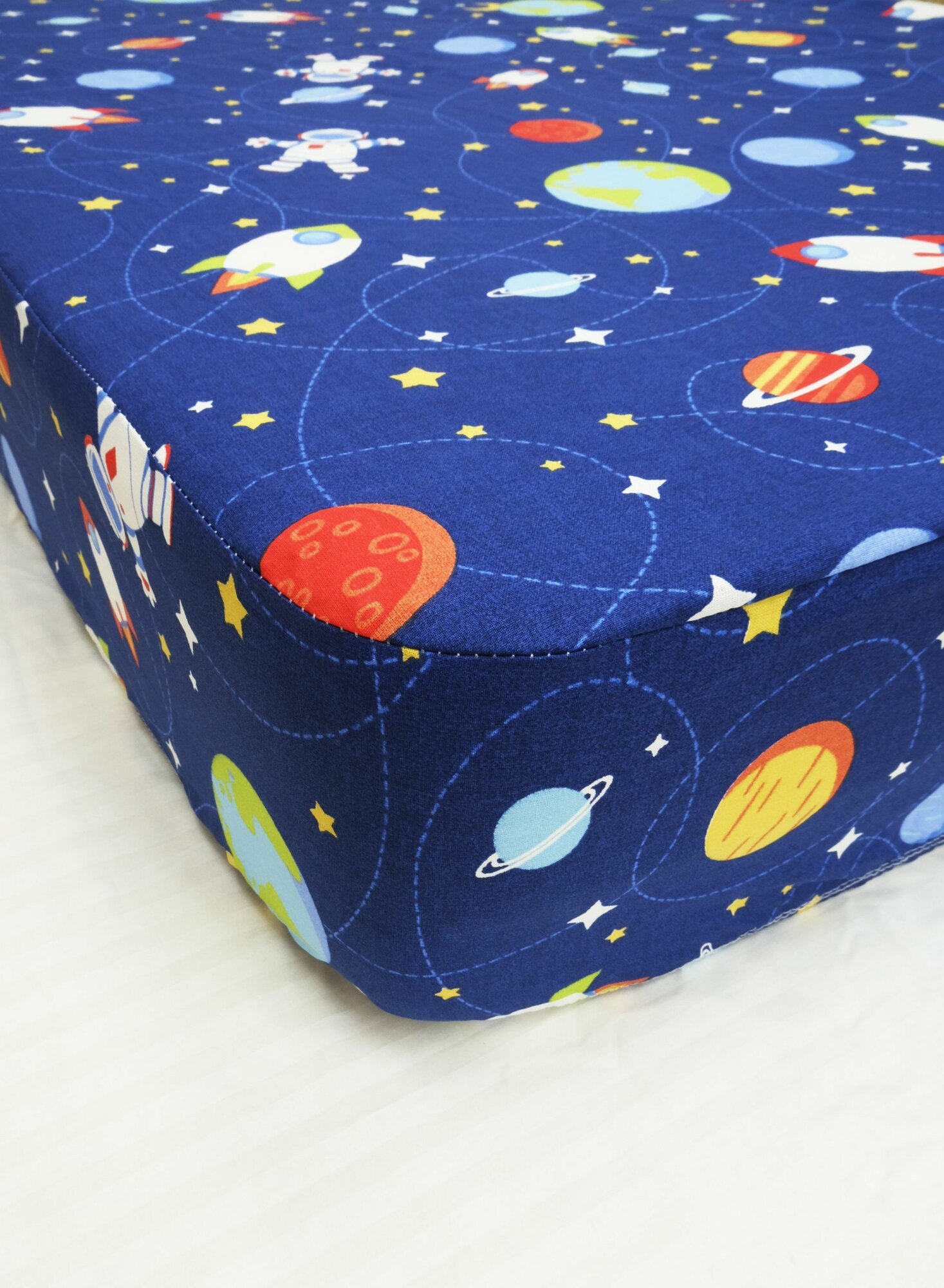 SOANA Простынь на резинке 80х160х20 см, детская, Поплин 100% хлопок