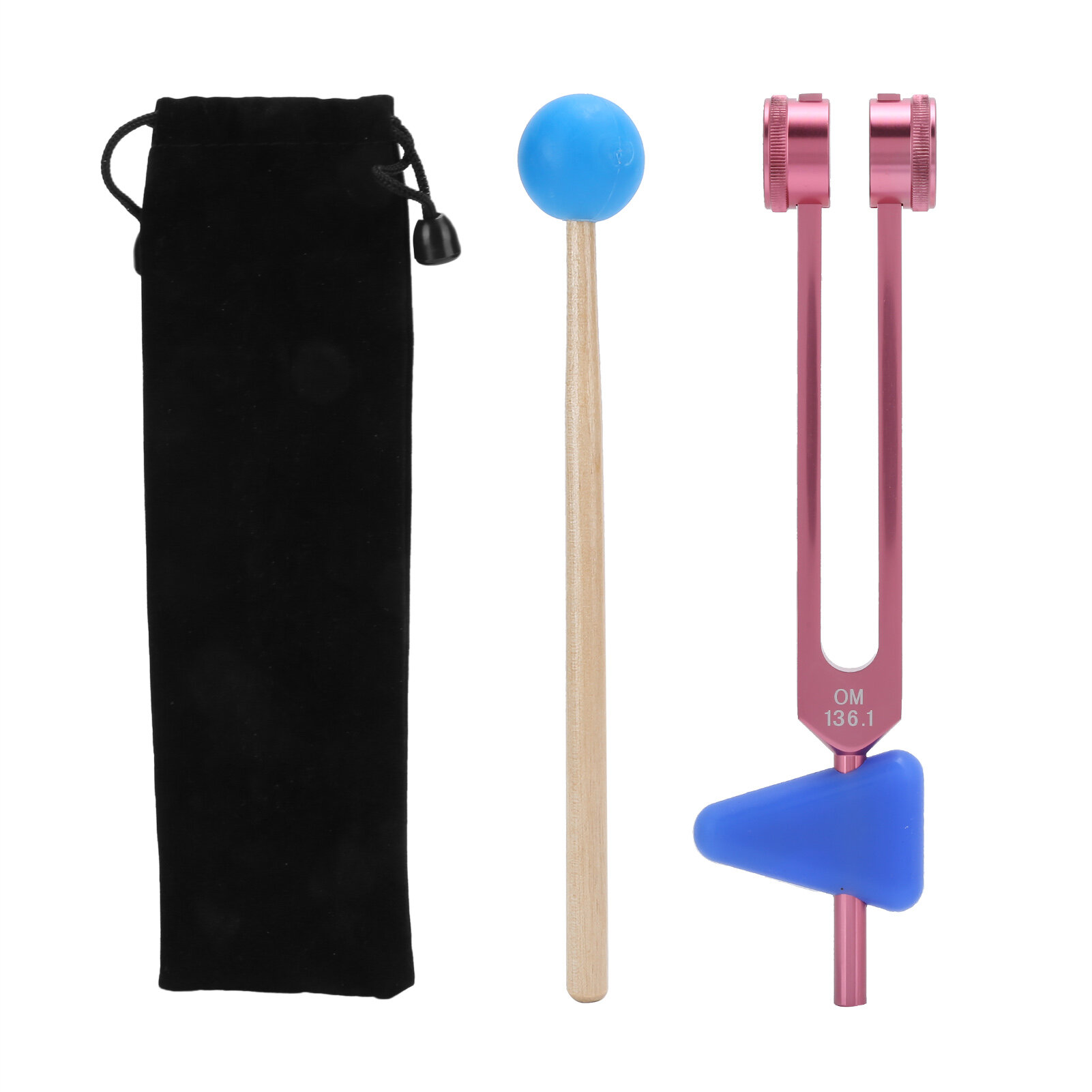 136,1 Гц камертон из алюминиевого сплава, звуковая лечебная терапия, камертон с HammerRose Pink