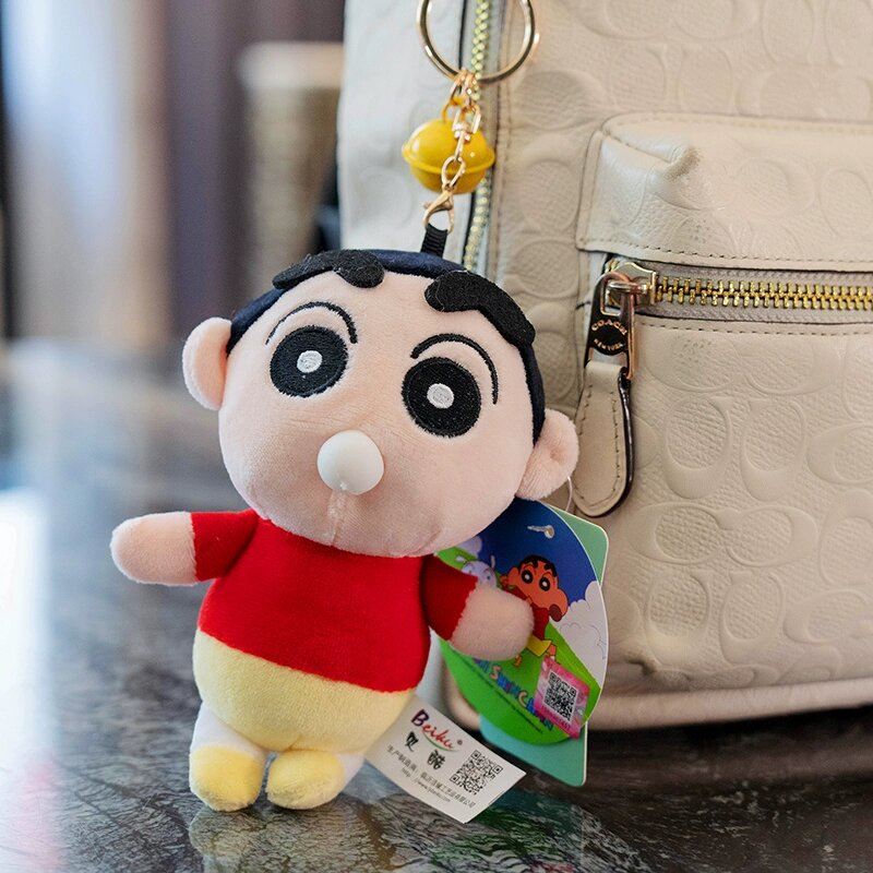Оригинальный плюшевый брелок-подвеска «Креяон Шин-чан», милый антистресс-куколка для детских рюкзаков и сумок для