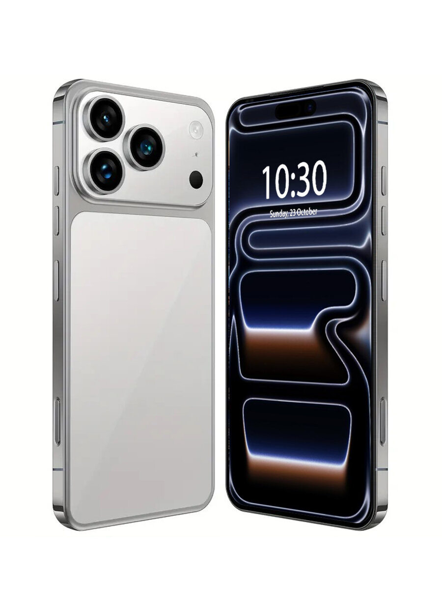 Смартфон 17 Pro Max, Android 14, 8Гб+256Гб, камера 48Мп, экран 6.8", 2 SIM