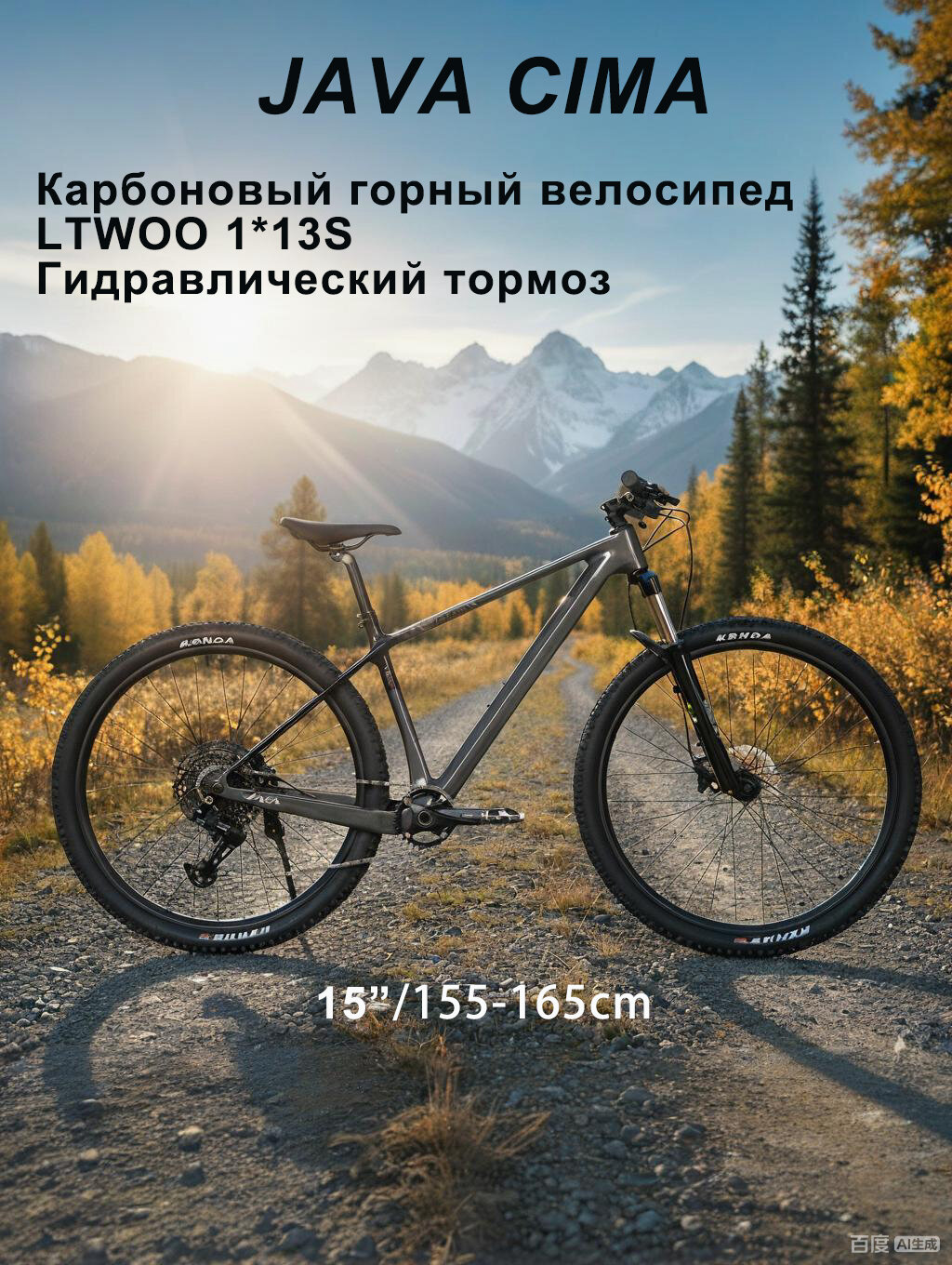 Карбоновый горный внедорожный велосипед JAVA CIMA