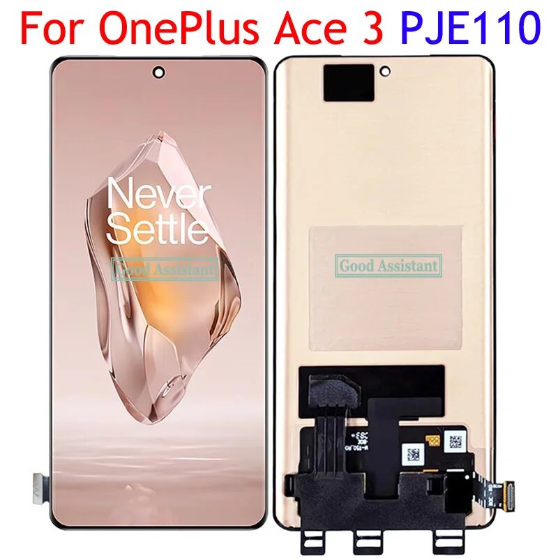 Черный LTPO AMOLED для OnePlus Ace 3 Pro OnePlus 12 12R PJX110 PJE110 CPH2609 ЖК-дисплей с цифровым преобразователем сенсорного экрана в сборе Orig OnePlus Ace 3