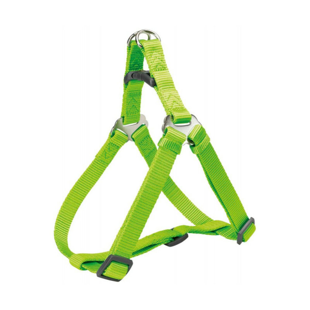 Шлейка Trixie One Touch Premium, для собак, прогулочная, нейлон, обхват груди 40-50 см, цвет яблоко и графит