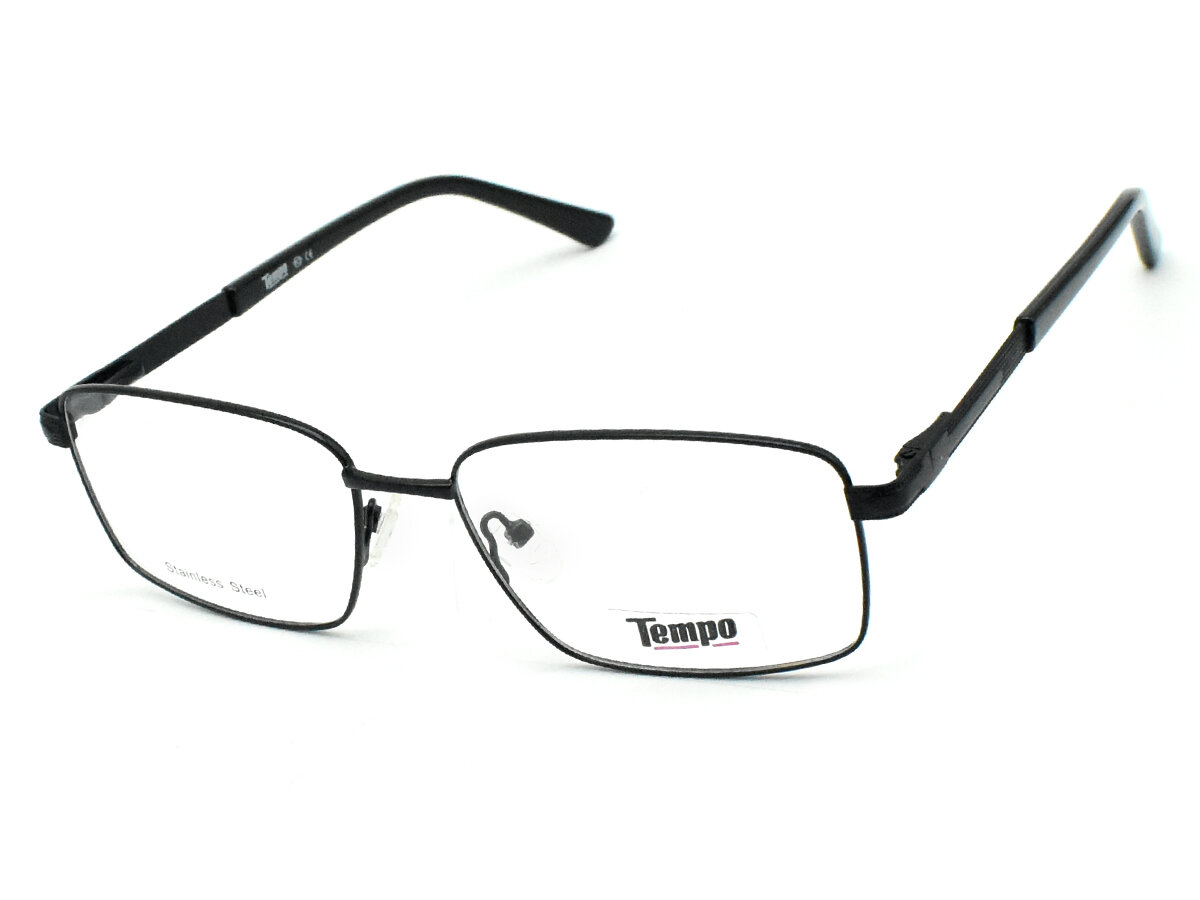 Оправа для очков Tempo 3276 C01 пол Мужской форма оправы Прямоугольная цвет оправы Чёрный
