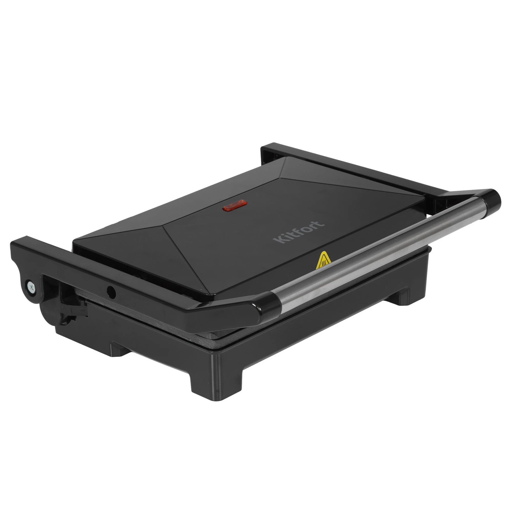 Сэндвичница Kitfort КТ-3665 черный, термопластик/нерж. сталь, 800Вт, Антипригарное покрытие