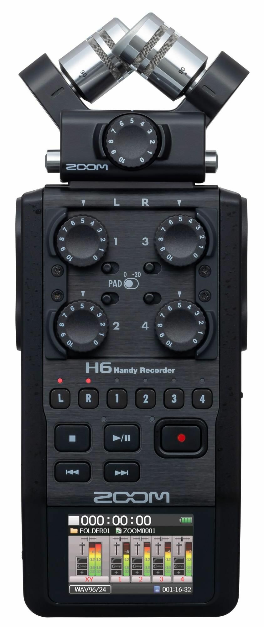 Zoom XYH-6/BLK съемный микрофон со сменой угла захвата 90/120°, подходит к H5/H6/H8/Q8/F8/U-44