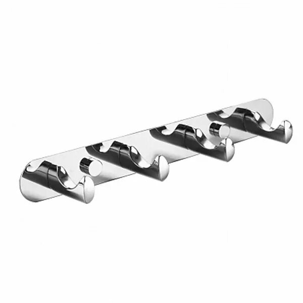 !09 Крючок 4 штуки на планке 004sm40m41 цвет хром