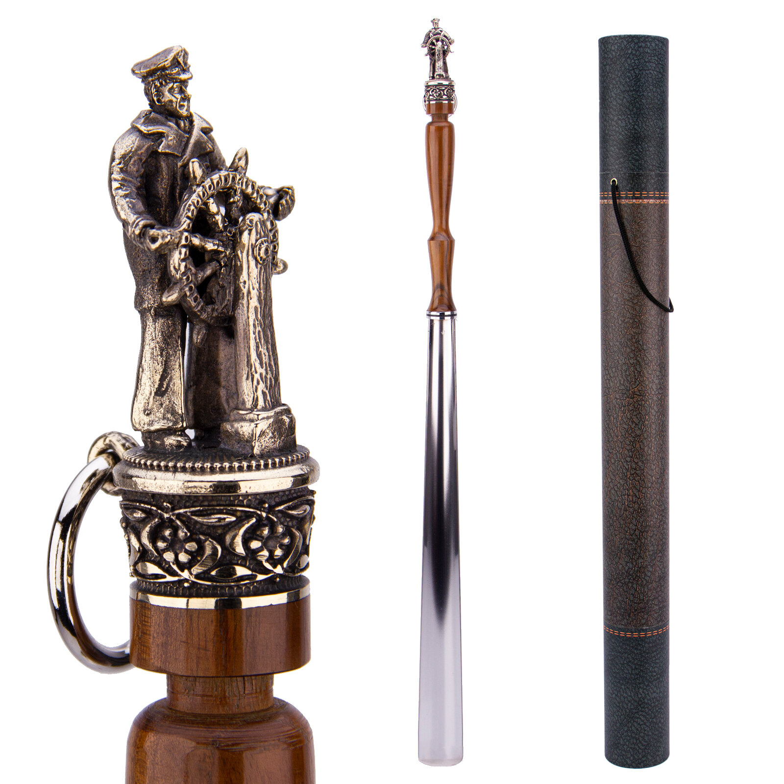 Лопатка для обуви "Капитан" в тубусе ЛОТ-16капитан