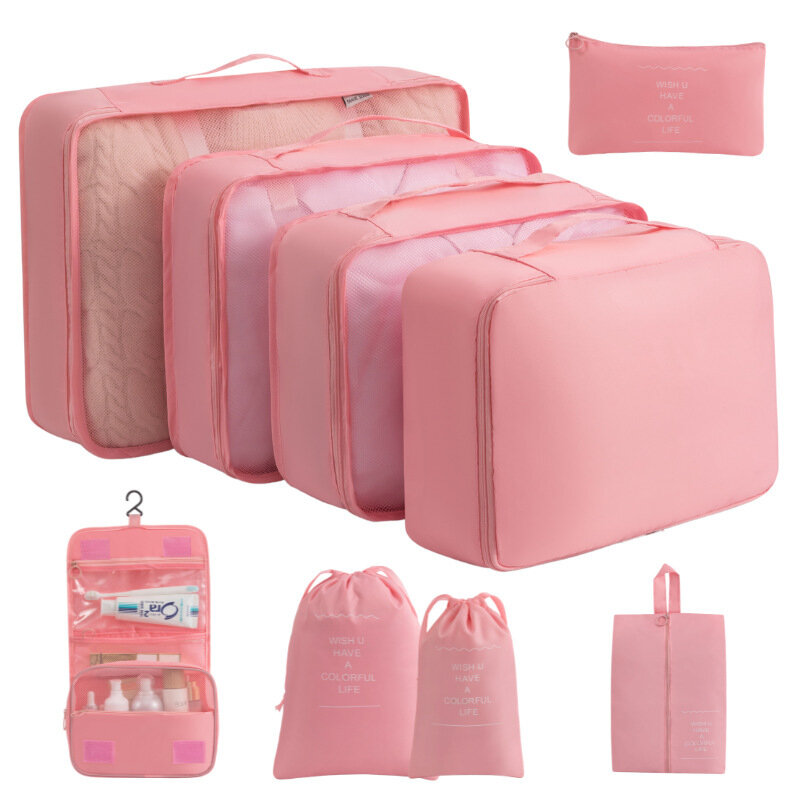2026 Новейший набор для путешествий из десяти предметов, сумки для упаковки одежды для деловых поездок, большая вместимость, водонепроницаемые сумки для одежды, портативные