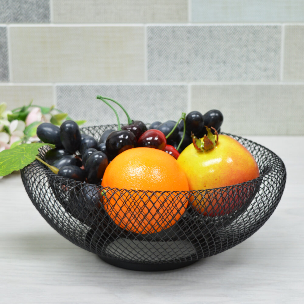 Фруктовница 25см металлическая, 401-055