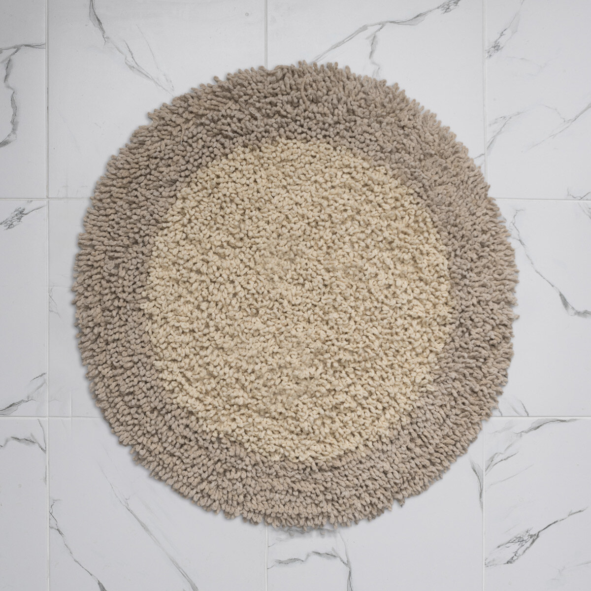 Коврик для ванной комнаты диаметр 80 см Lanka VERRAN цвет Бежевый