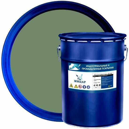 Эмаль Мицар ХВ-785, 20 кг, хаки
