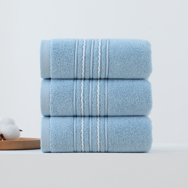 Взрывное хлопковое полотенце в супермаркете павлин синий_72*32