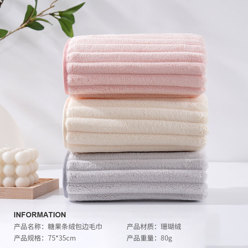 Бытовые конфеты бархат полотенце Коралловое бархатное полотенце для лица быстро впитывает воду Сакура розовый +