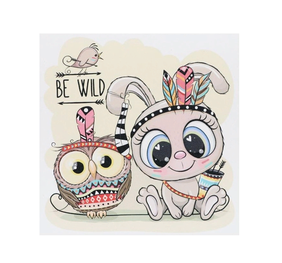 KH1037 Картина по номерам (20Х20) ДВА индейца