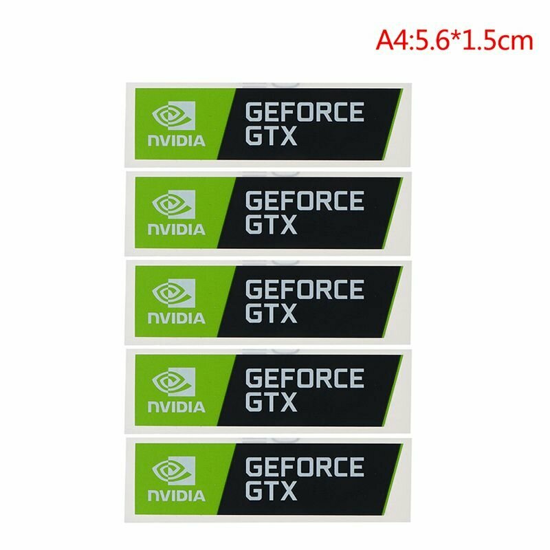 (5 для одной продажи) этикетка для видеокарты NVIDIA зеленая этикетка для ноутбука NVIDIA GEFORCE