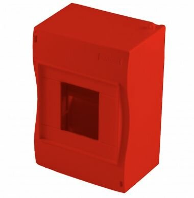 Щиток ЩРн-П-2/4 без двери красный IP40 HEGEL