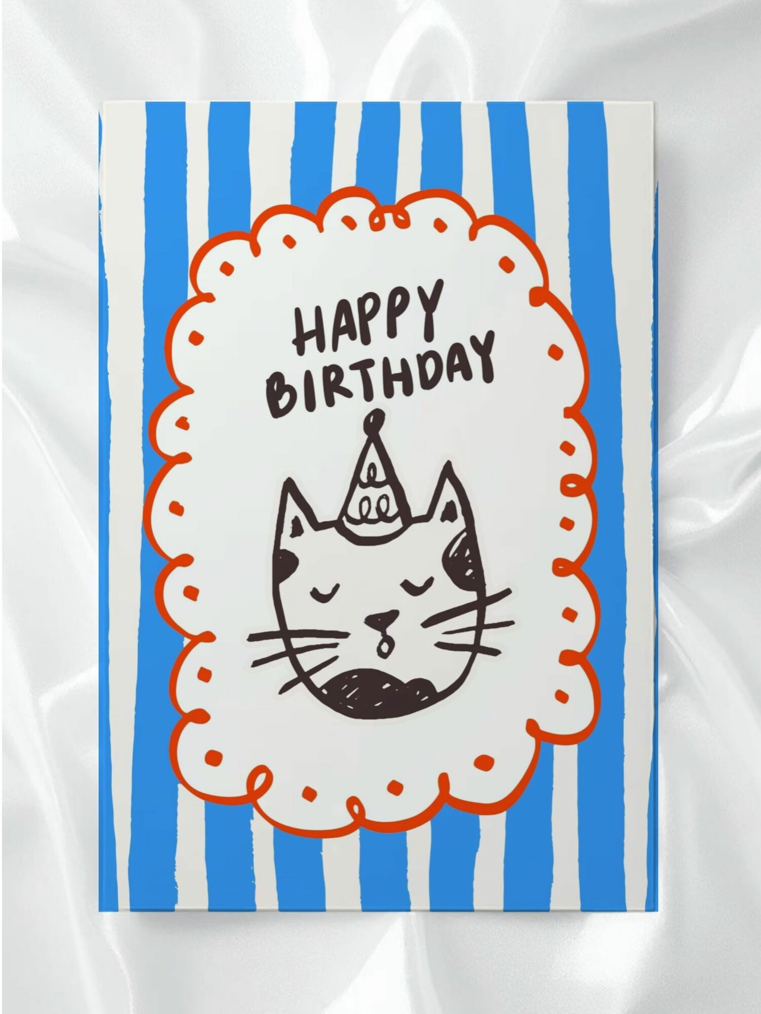 Подарочная открытка "Happy Birthday" с днём рождения, оригинальное поздравление на День рождения