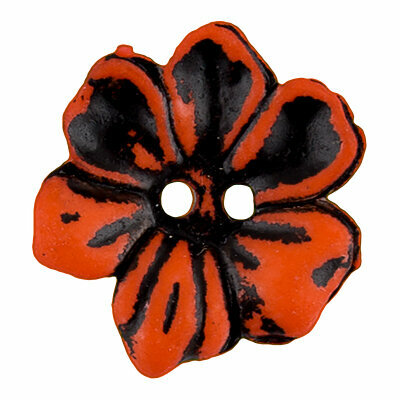 Пуговица "Gamma" AY 9985 24 " ( 15 мм) № D053 темно-оранжевый