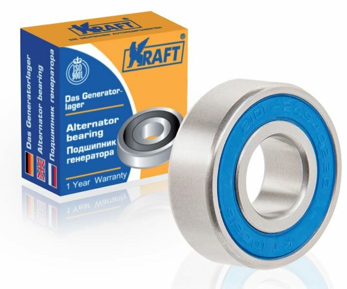 Подшипник генератора (большой) для ВАЗ 2101-2107 Классика, 2121 Нива, Niva арт KT100516