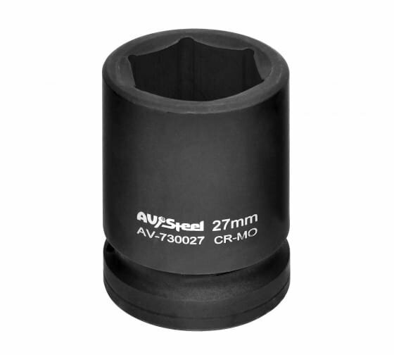 Головка ударная 3/4" шестигранная 27мм "AV Steel"