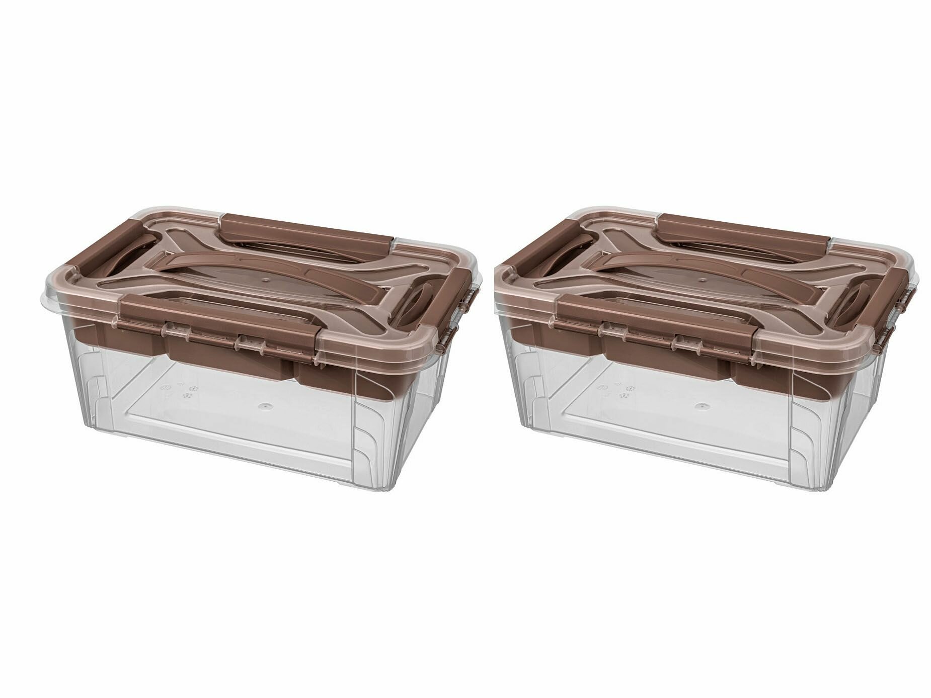 Контейнер для хранения Econova Grand Box (433224114) 290х190х124 мм 4,2 л с замком и органайзером (2 шт.)