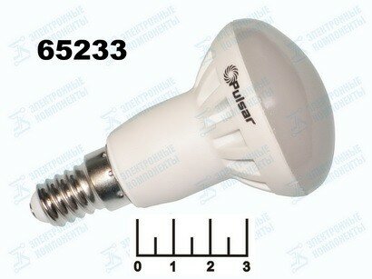 Лампа светодиодная R50 220V 6W E14 4000K белый Pulsar термопластик