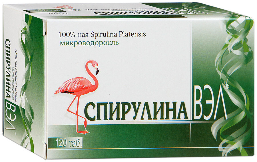 Спирулина вэл таб, 150 г, 120 шт.