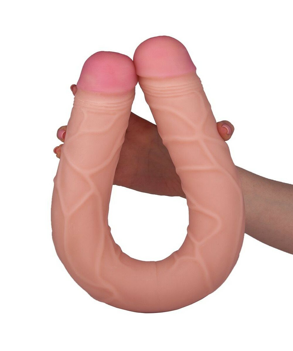 LOVETOY (А-Полимер) Двусторонний фаллоимитатор из неоскин Monster 1 (56.5, Ø 5.4 см), 934300