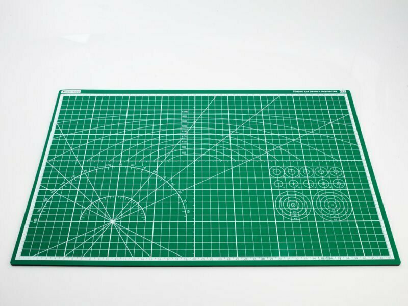 Коврик для резки стандарт зеленый А3, 3 слоя