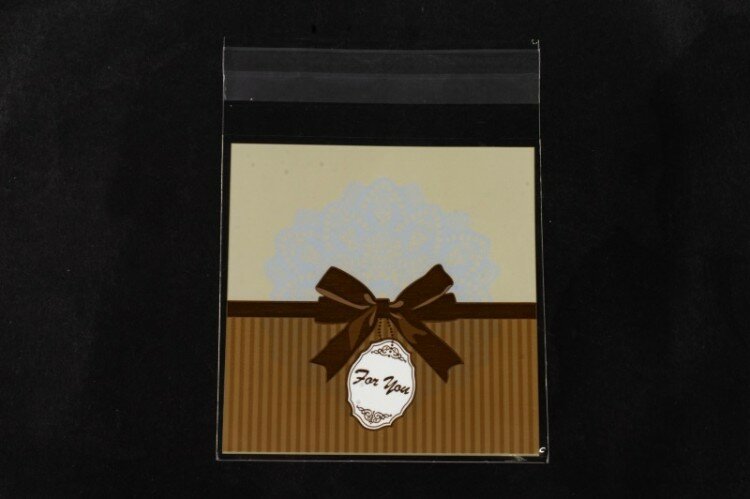 Подарочный пакет 13х9,5см For You с клейкой лентой, толщина 0,07мм, 31-040, 10шт