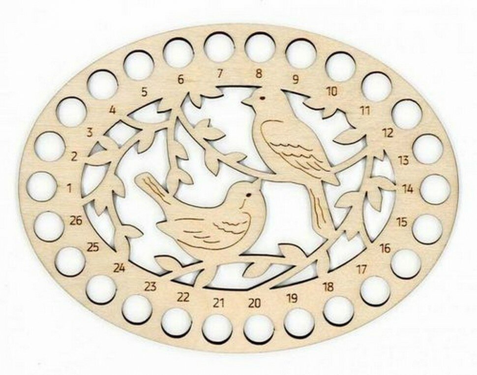 Щепка #ОР-055 Органайзер для ниток «Райские птицы», 10.5 x 20.5 см