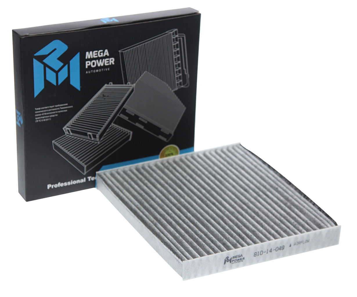 Фильтр воздушный салона MAZDA 2,6, CX-7 угольный MEGAPOWER