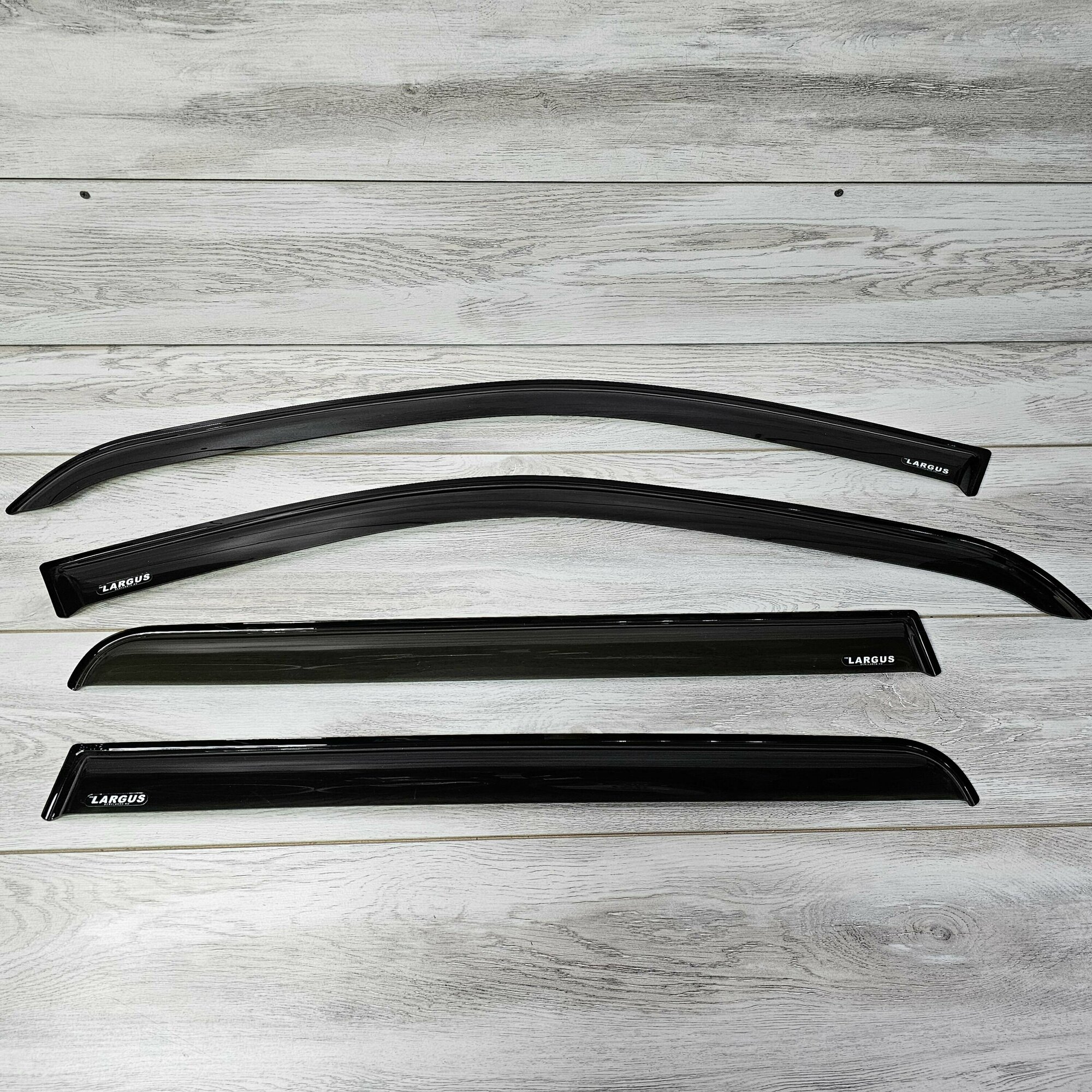 Дефлекторы (ветровики) окон на Lada Largus 4 двери ( Лада Ларгус)