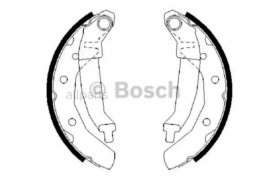 BOSCH 0986487628 Колодки торм. бараб.