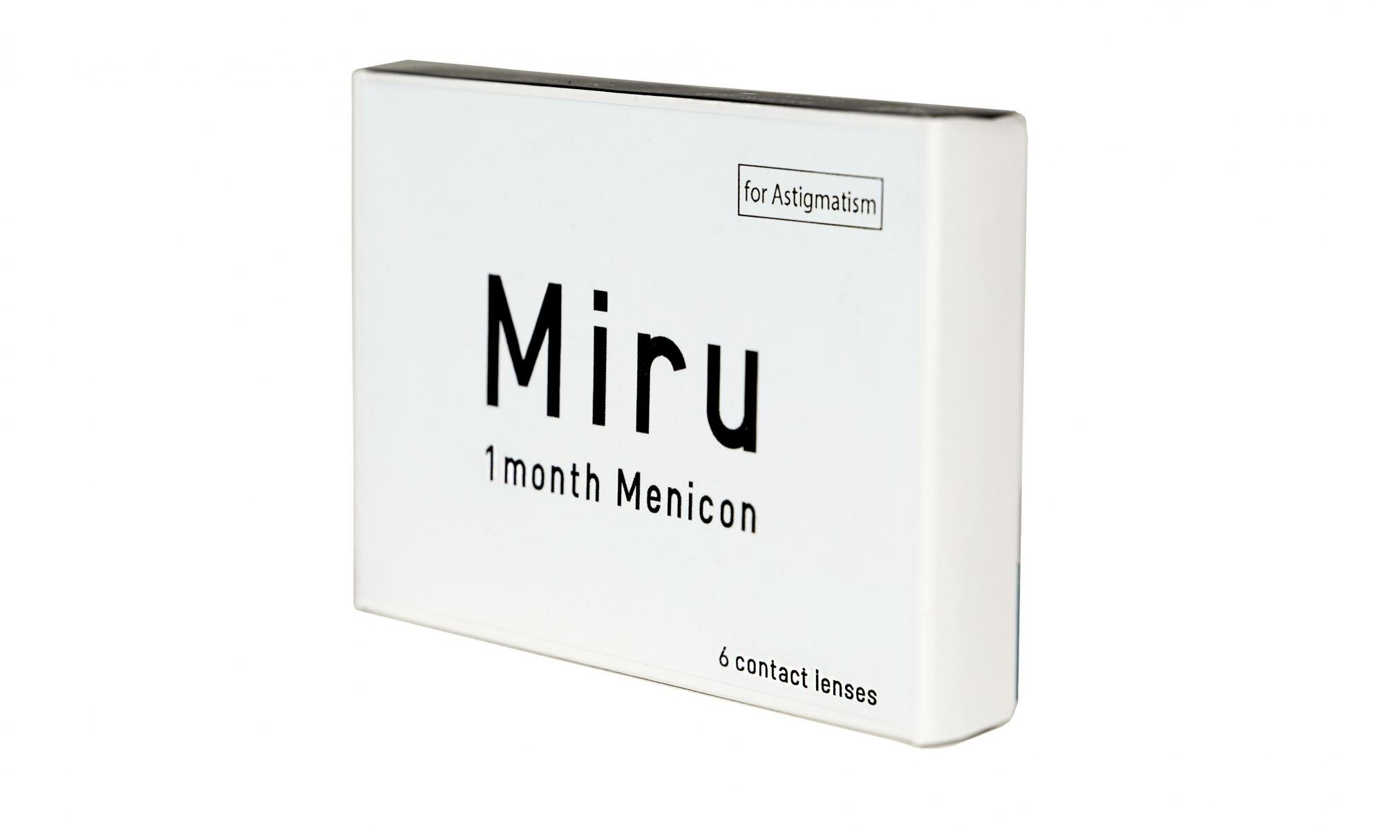 Астигматические линзы Menicon MIRU 1 Month for Astigmatism 6 линз SPH -4.25 Cyl -1.25 AXIS 100