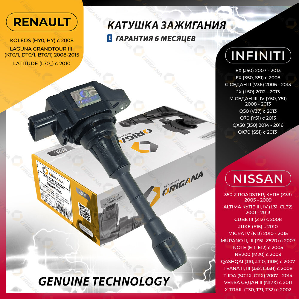 Катушка зажигания для NISSAN INFINITI RENAULT ORHVS036