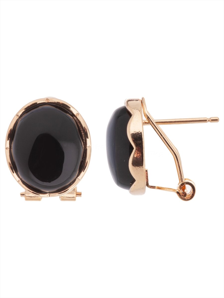 Серьги с подвесками, оникс