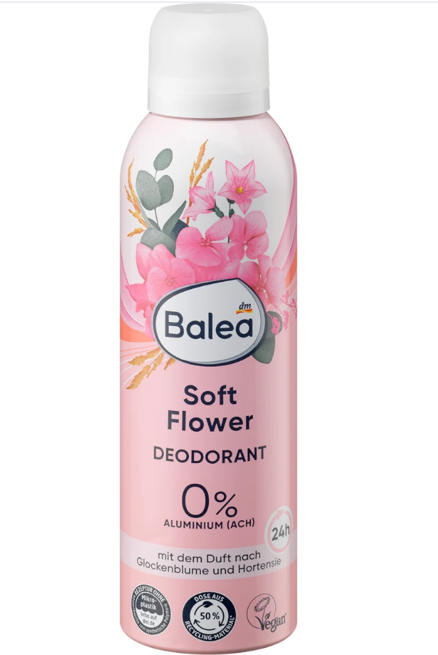 Дезодорант Balea Soft Flower 200 мл, нежный аромат цветов , Германия