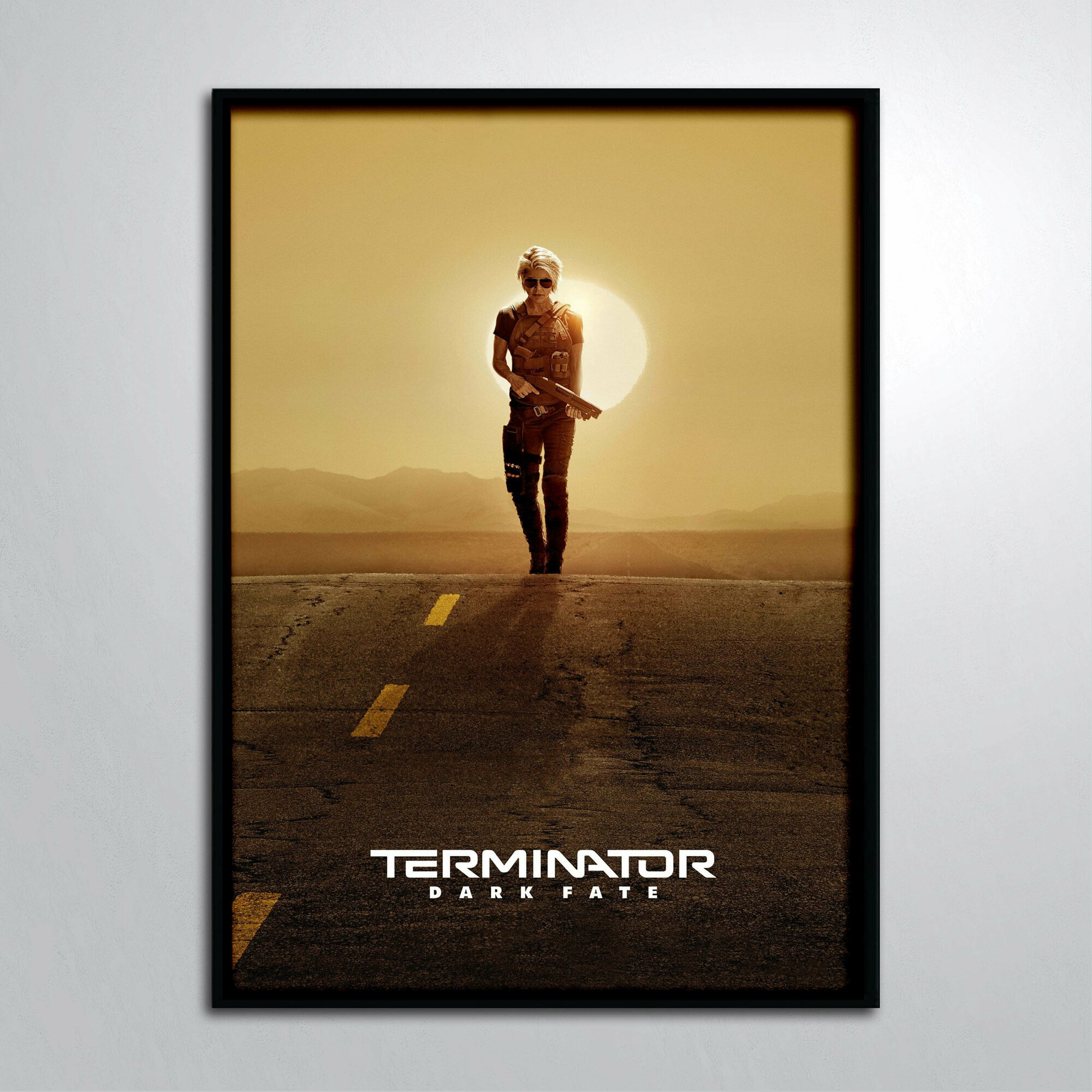 Постер в раме/Терминатор Тёмные судьбы Линда Хэмилтон Terminator Dark Fate