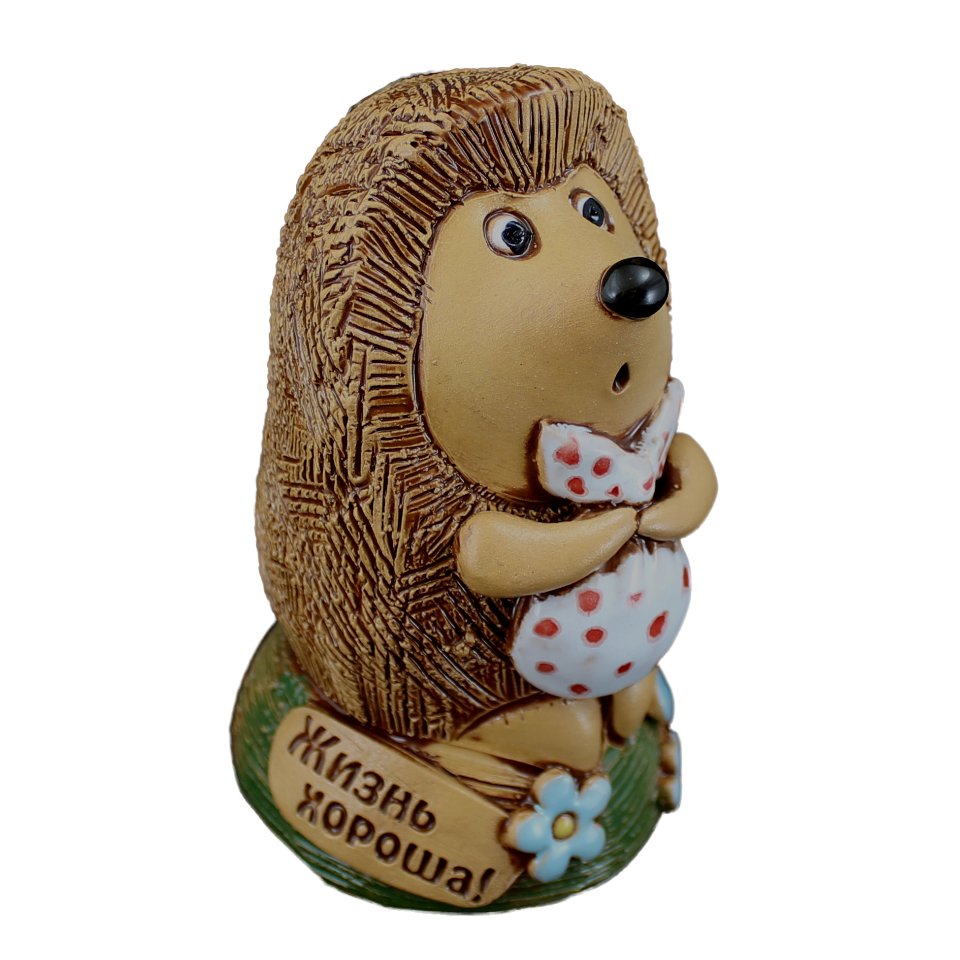 Керамический колокольчик ручной работы "Ёжик"